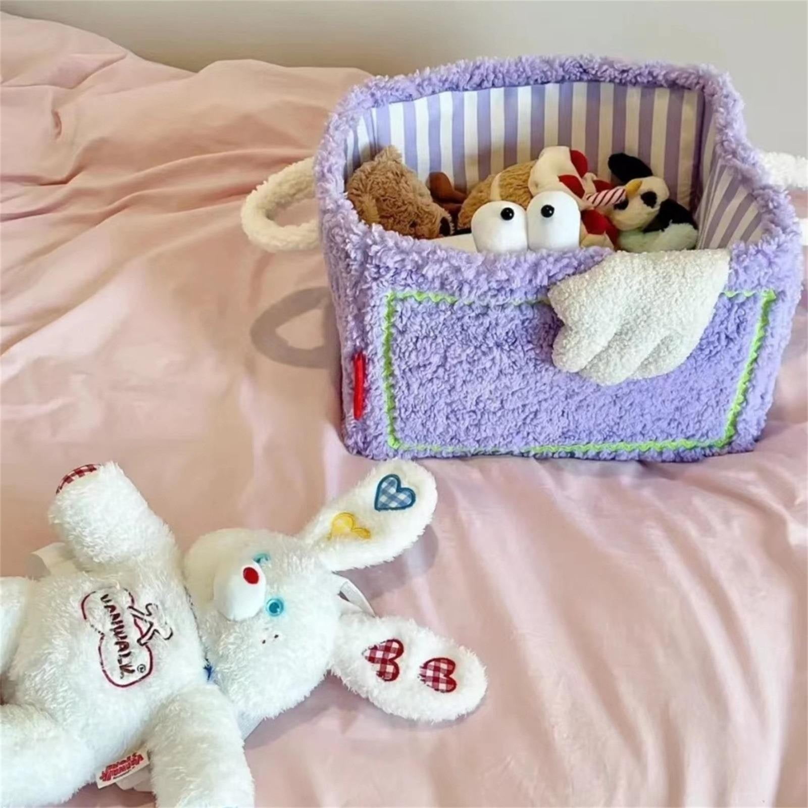 Slhljlin Home Textile Storage Cute Cube Storage Box Little Toy Snack ...