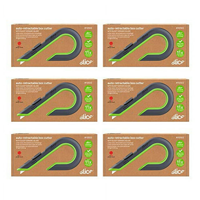 Slice Auto-Retractable Box Cutter, Heavy Duty Utility Knife, Safe ...