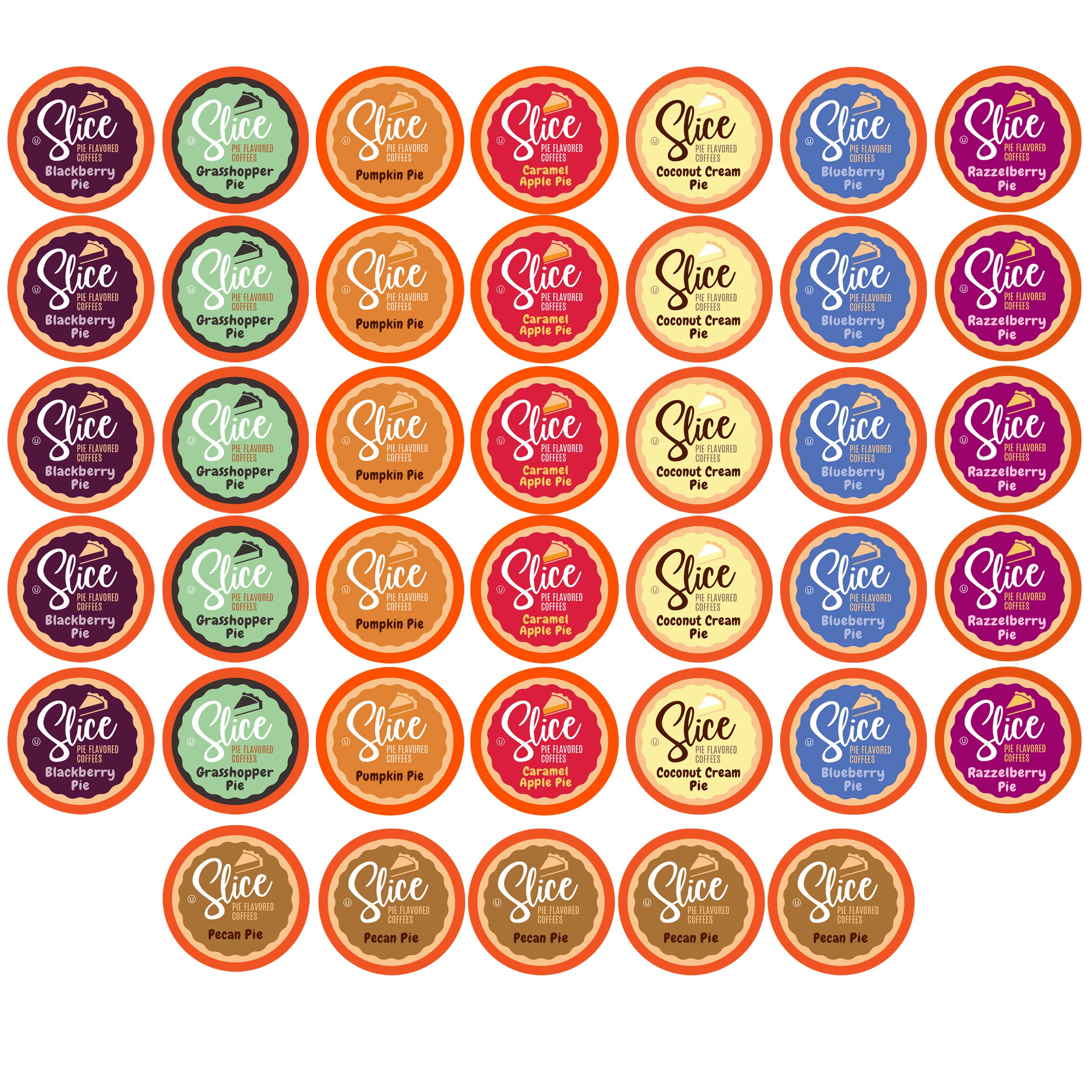 Slice Coffee Flavored Coffee, Variety Pack for Keurig K Cup Brewers, 40 ...