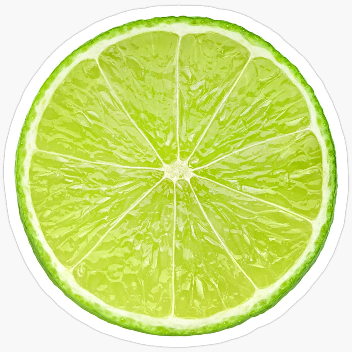 Slice Of Lime Sticker. Gift For You - Decorate Laptops, Water Bottles ...