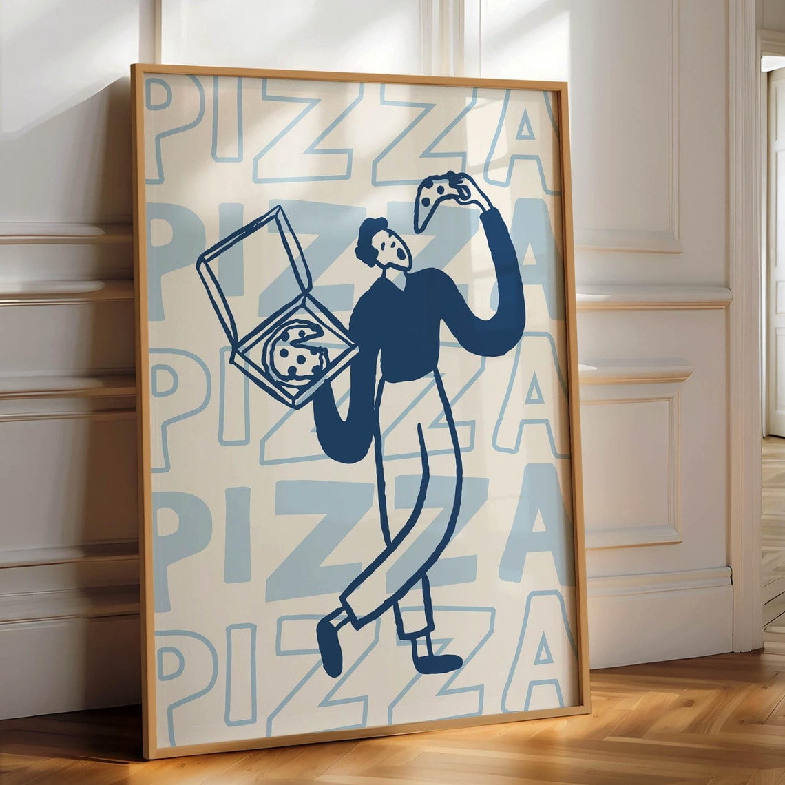 Slice Poster Vintage Food Poster Trendy Kitchen Decor Slice Print ...