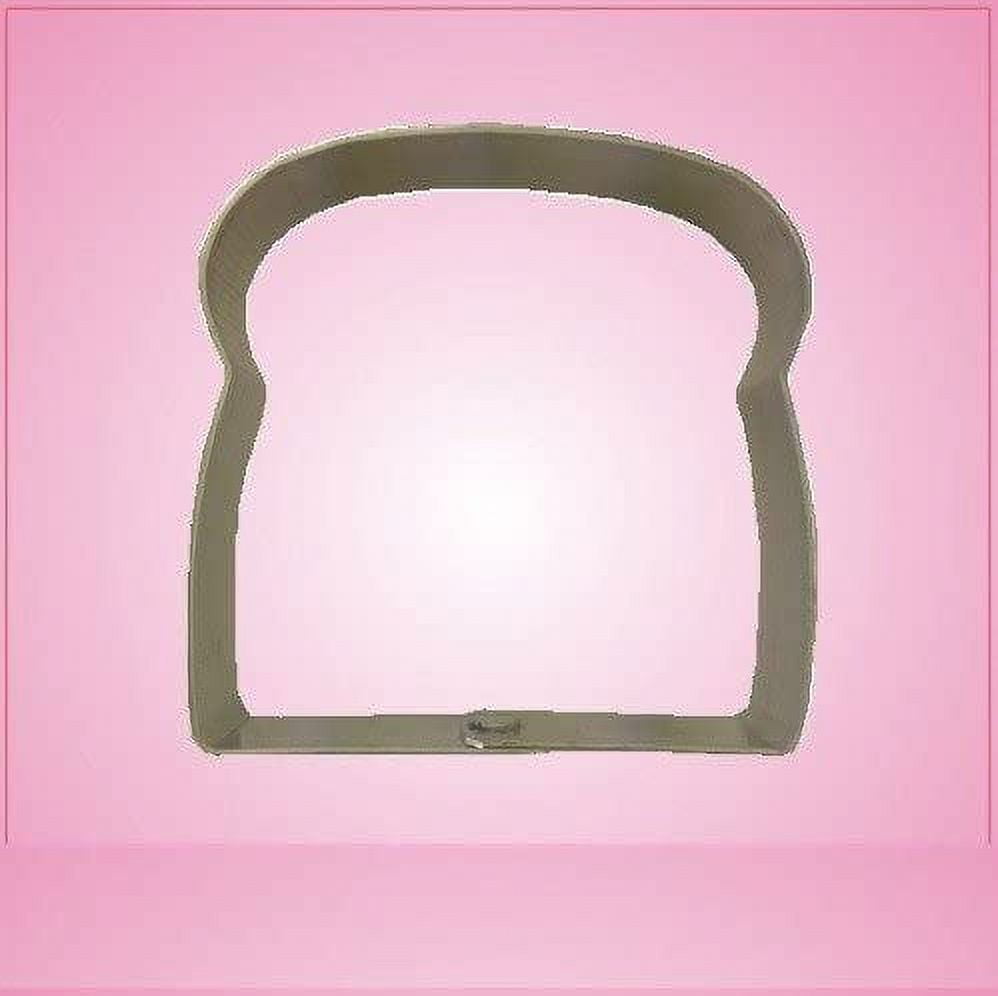 Slice of Bread Cookie Cutter 2Inch tall x 2Inch wide aluminum - Walmart.com
