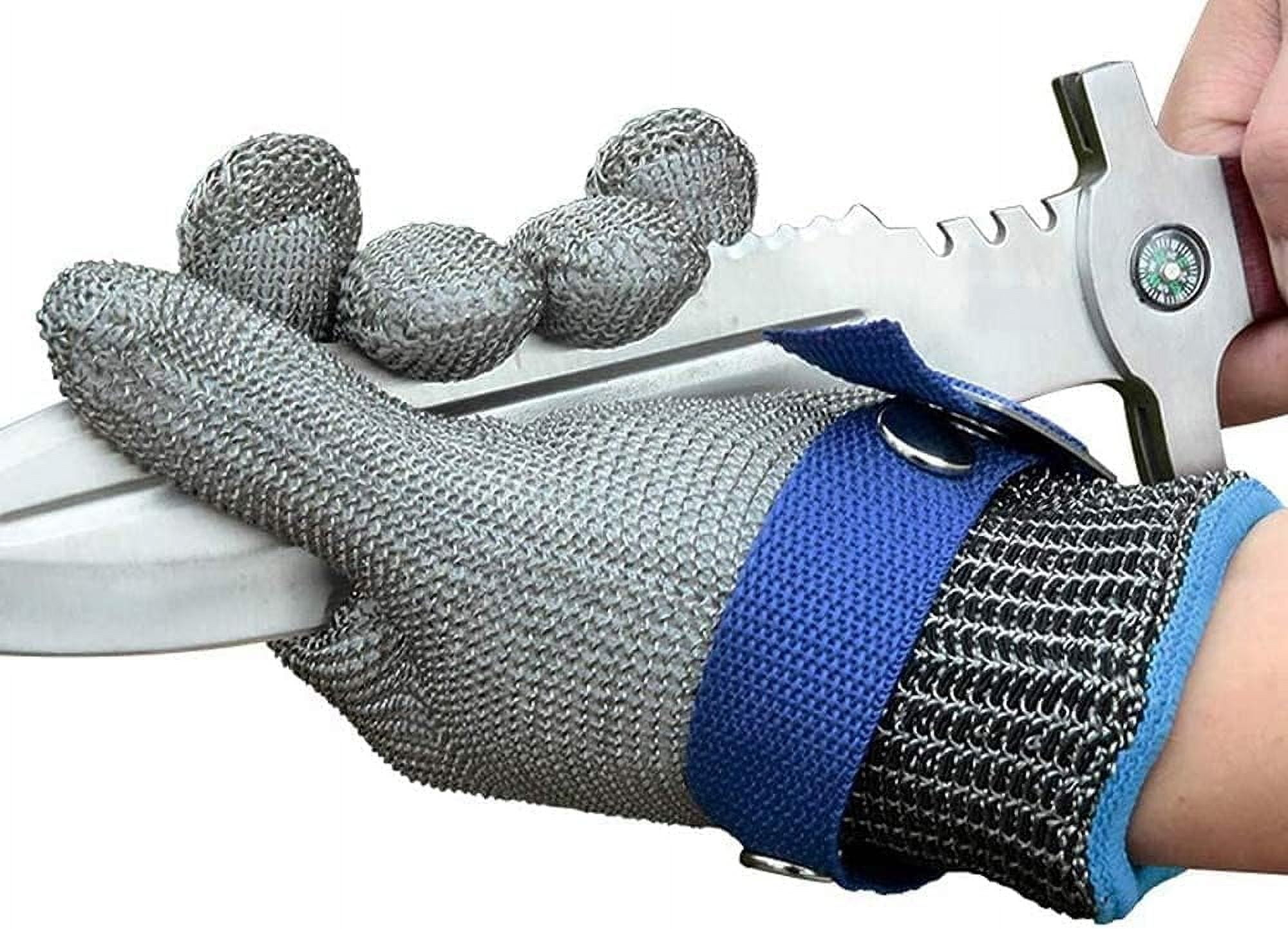 SlicePro Cut Resistant Glove , Stainless Steel Mesh Metal Glove, Food ...