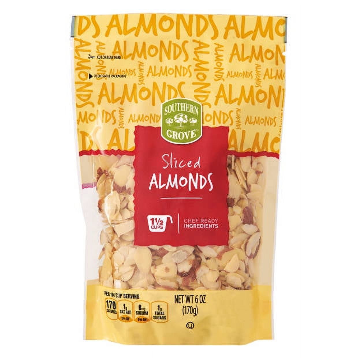 Southern Grove Sliced Almonds, 6 oz - Walmart.com
