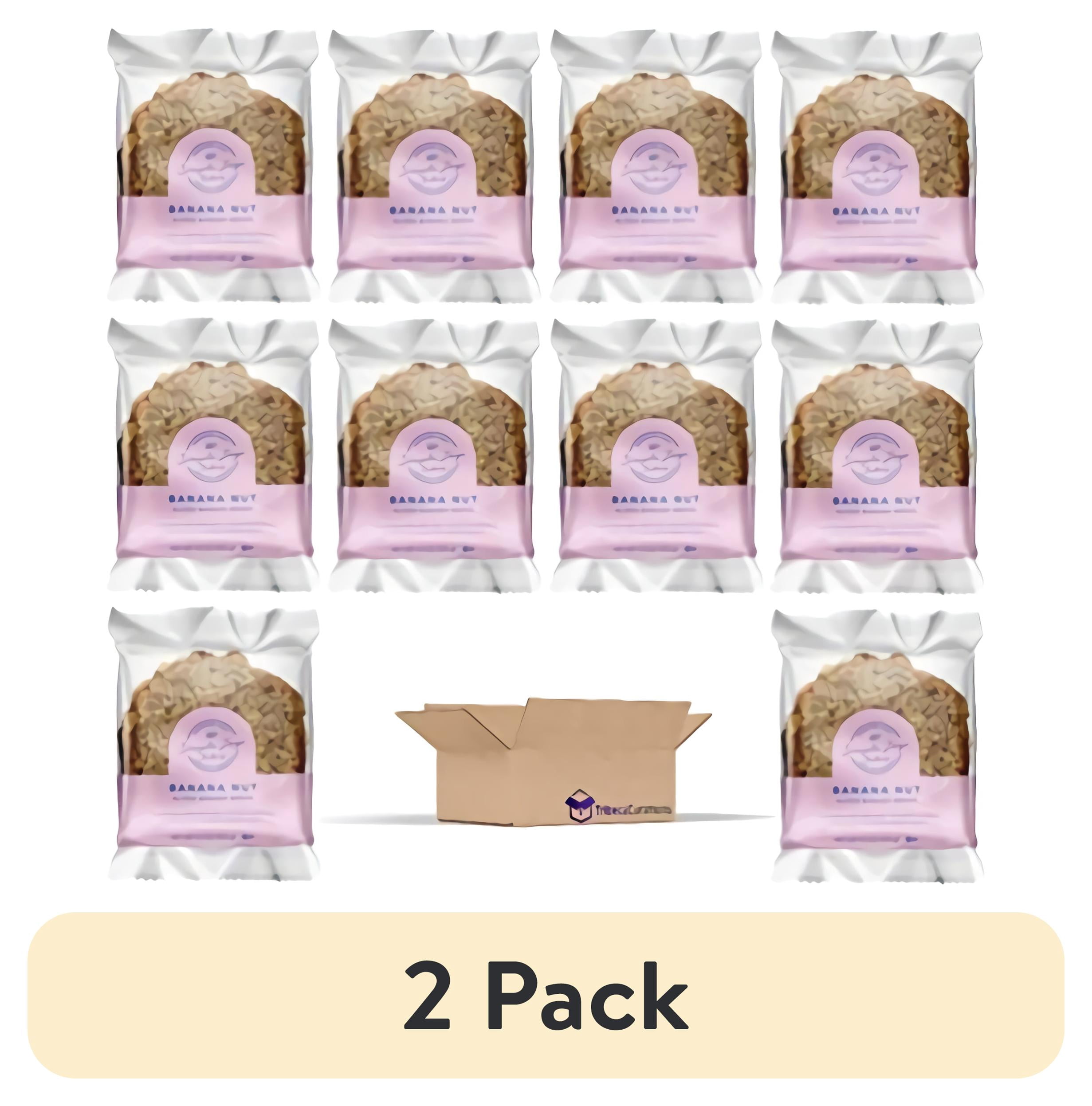 (2 pack) Sliced Banana Nut Cake Individually Wrapped by Simple Joys ...