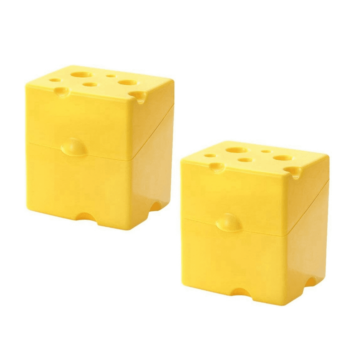 Sliced Cheese Container 2pcs Cheese Slice Holder Plastic Refrigerator ...