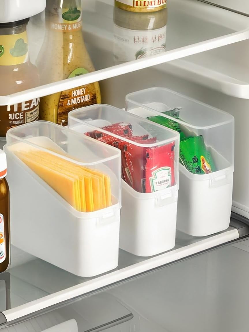 Sliced Cheese Container for Fridge - Compact, Stackable, and ...