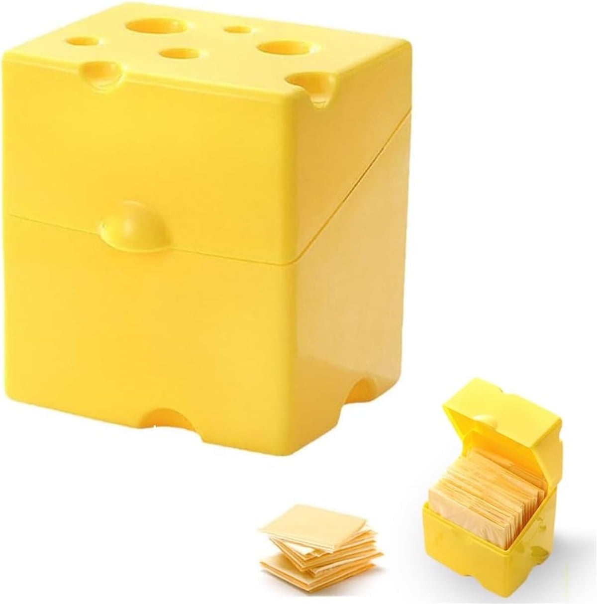 Sliced Cheese Keeper with Lid 1 Pc,Multifunctional Cheese Box for ...