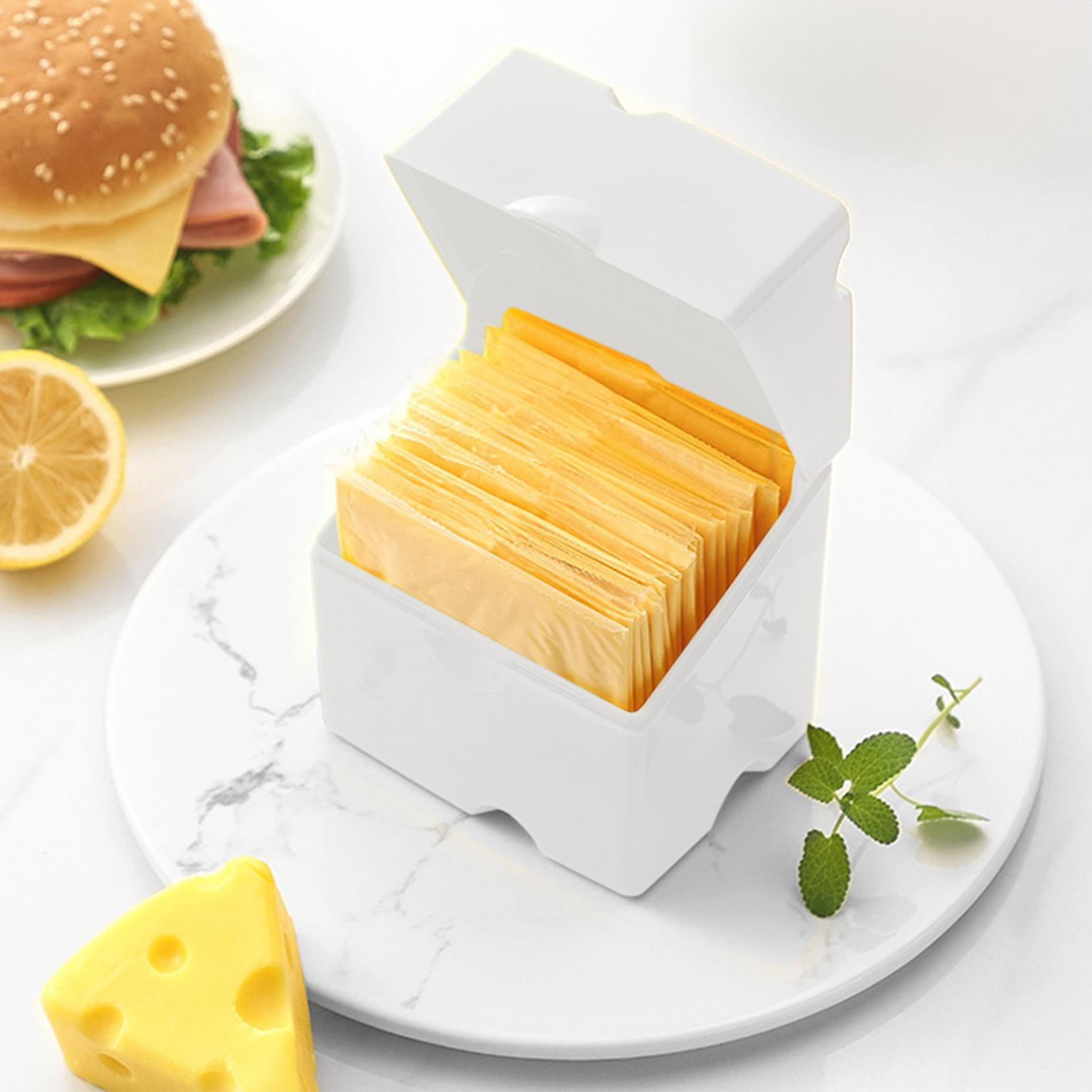 Sliced Cheese Slice Holder Container for Refrigerator, Cow Cheese ...