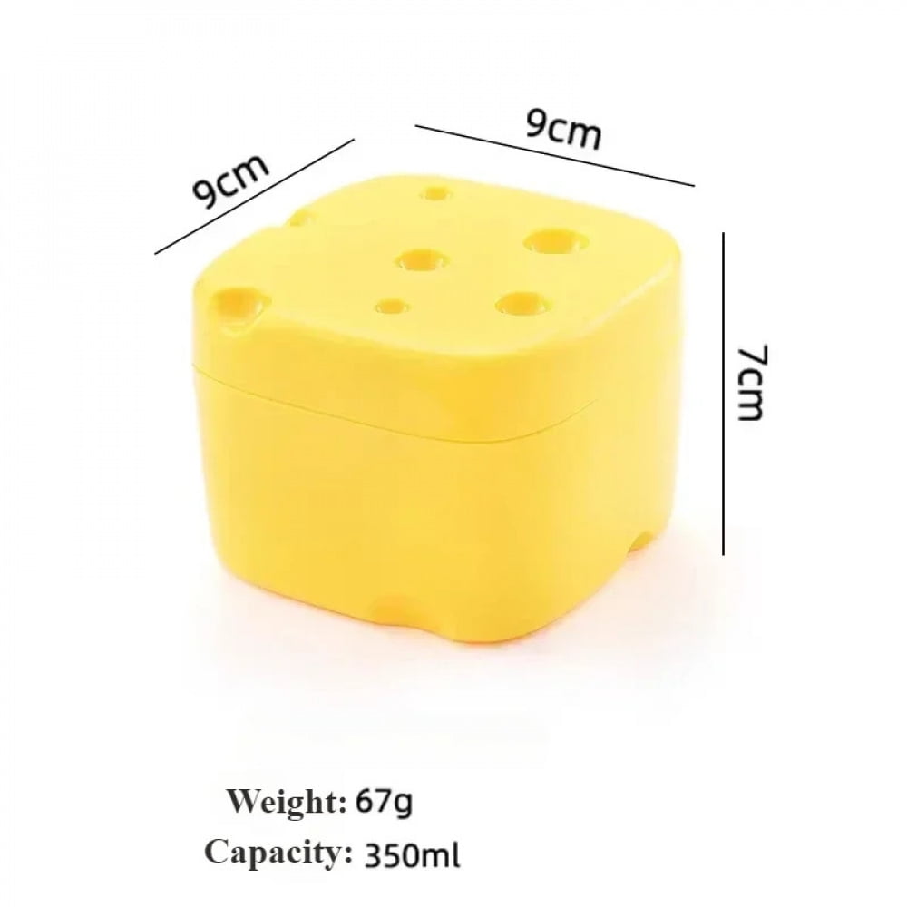 Sliced Cheese Storage Container Plastic Butter Block Lid Box Cheese ...