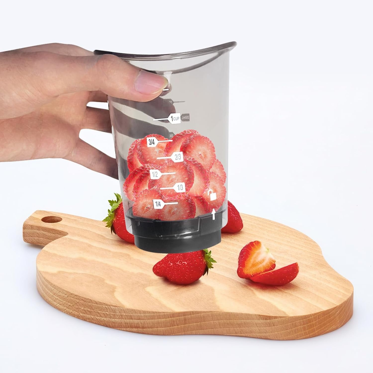 Slicer Cup | Strawberry Slicer | Egg Slicer | Compact Vegetable Chopper ...