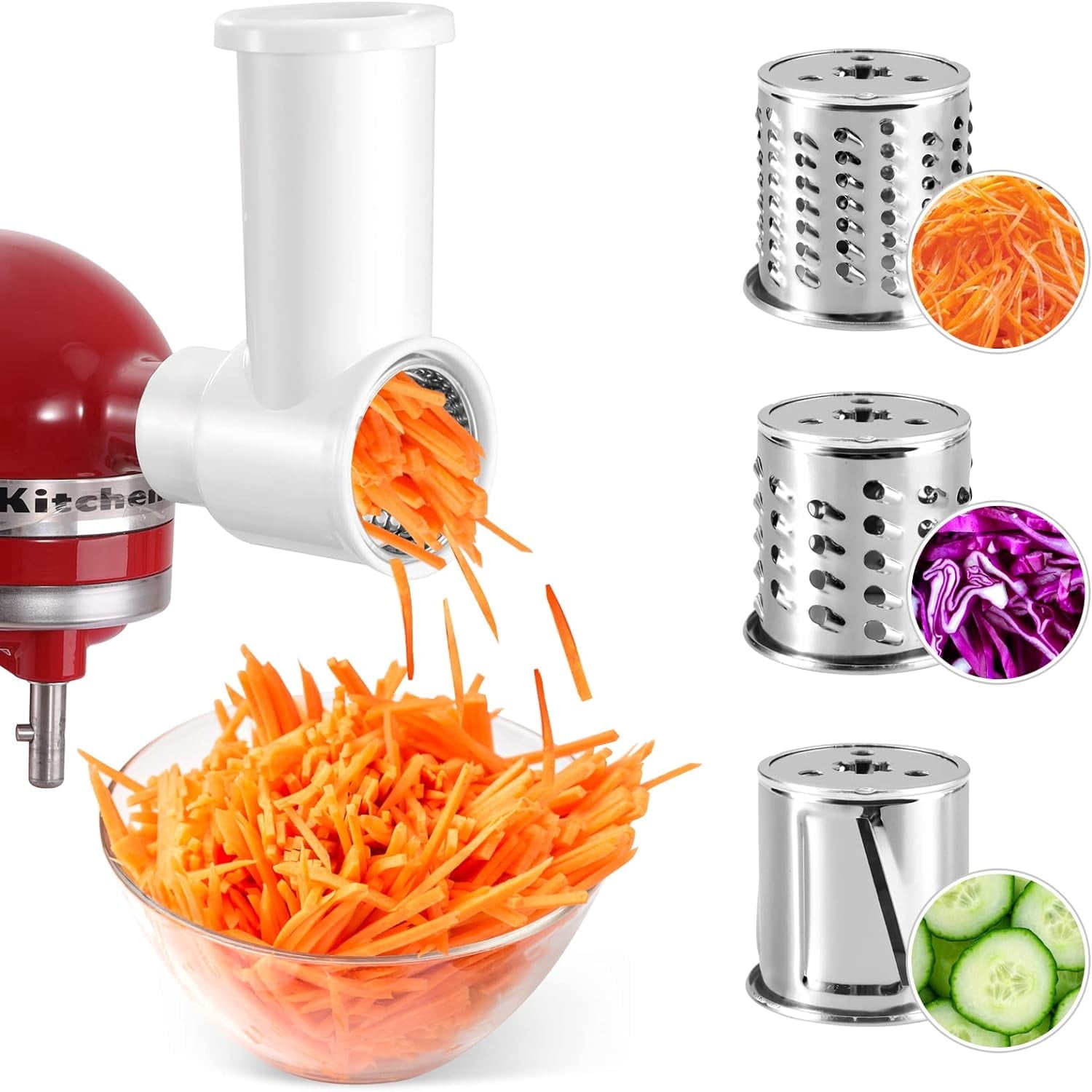 Slicer Shredder Attachments for Kitchen Aid Stand Mixer Cheese Salad ...