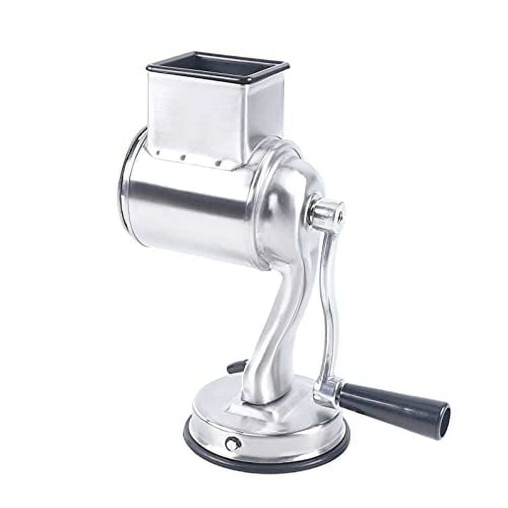 Slicer Shredder Grinder, Multifunctional Rotary Drum Cutter Cutter Slicer Hand Chopper5 Blades ...