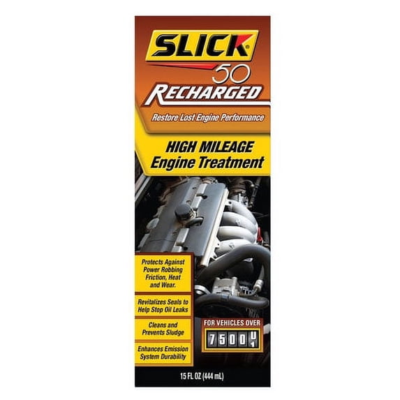 Slick 50 High Mileage Engine Treatment 10W-30 Motor Oil 32 Ounce for ...