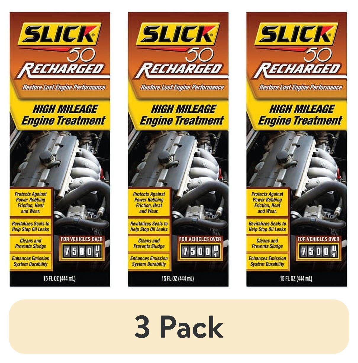 (3 pack) Slick 50 ReCharged High Mileage Engine Treatment Automotive ...