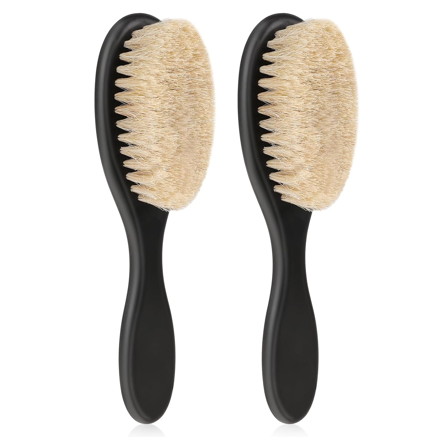 Slick Back Hair Brush, 2 Pack Soft Bristle Smoothing Hair Brushes for ...