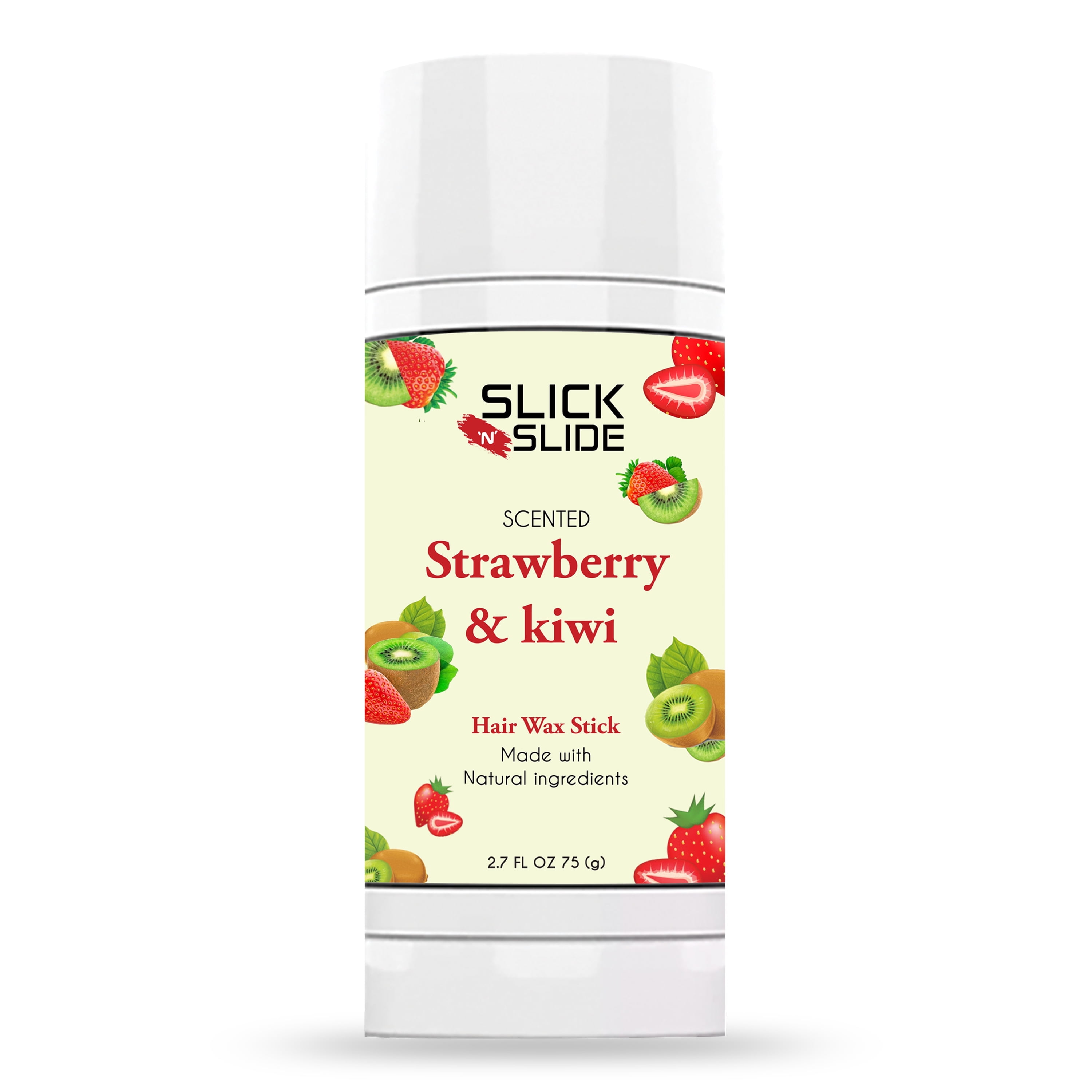 Slick N Slide Strawberry & Kiwi Hair Wax Stick 2.7oz - Smooth & Hold ...