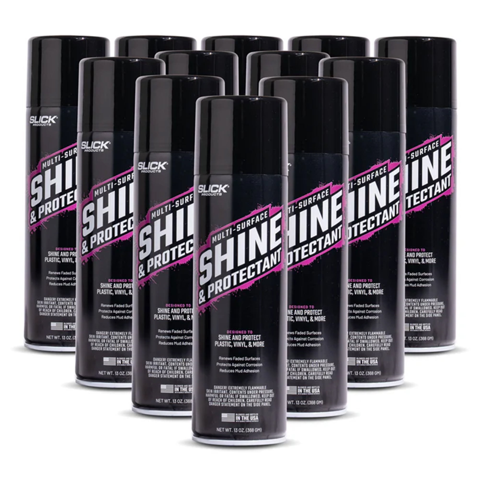 Slick Products 12 Pack Multi-Surface Shine & Protectant High Gloss ...
