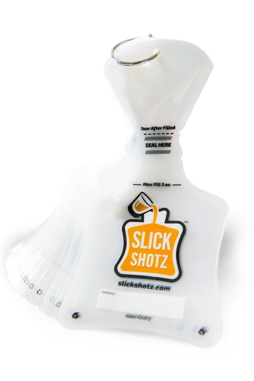 Slick Shotz 25 Pack - Hidden Alcohol Shot, 3oz Durable Liquor Flasks ...