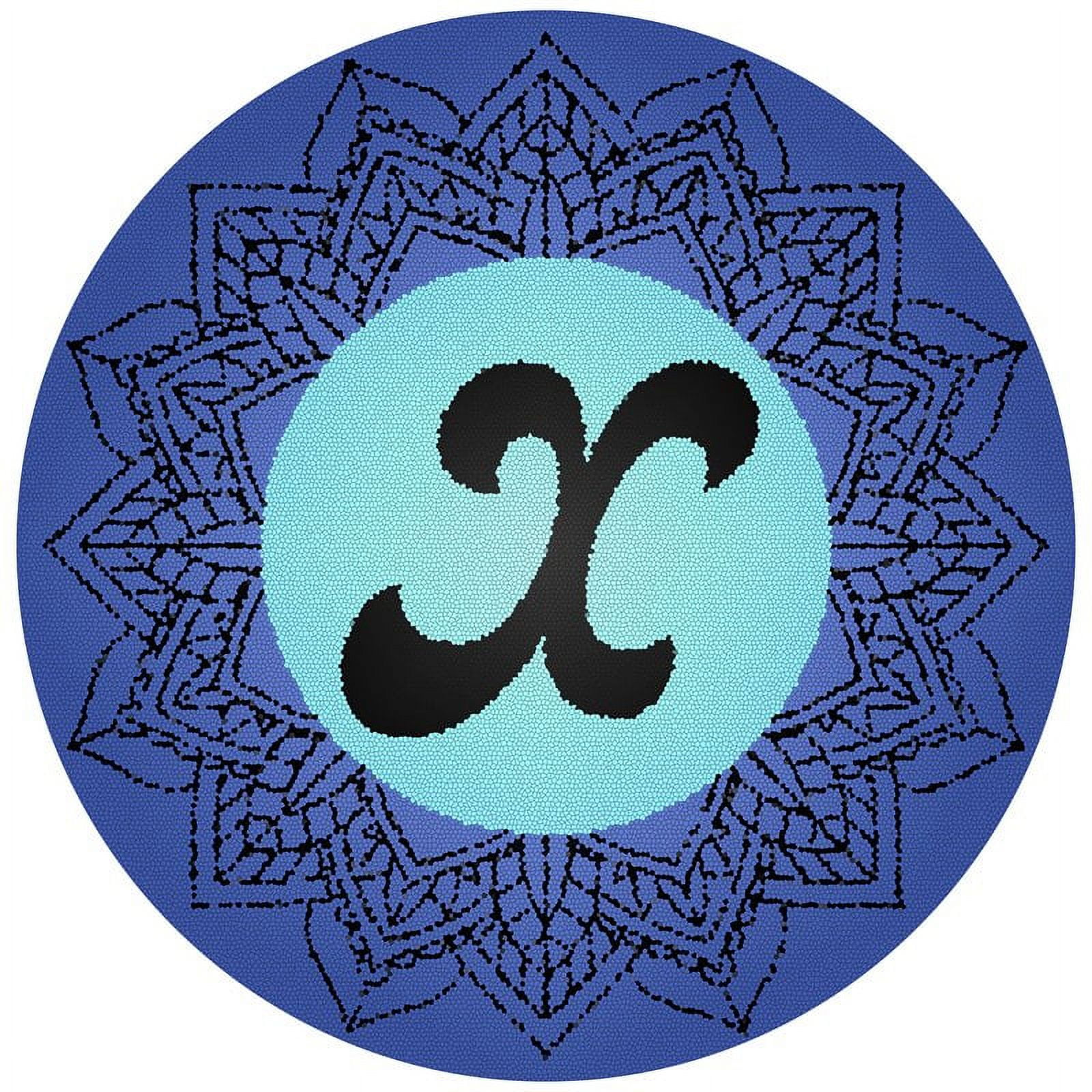 Slick Woody's 5' Monogram Mandala Letter X Vinyl Underwater Pool Tattoo ...
