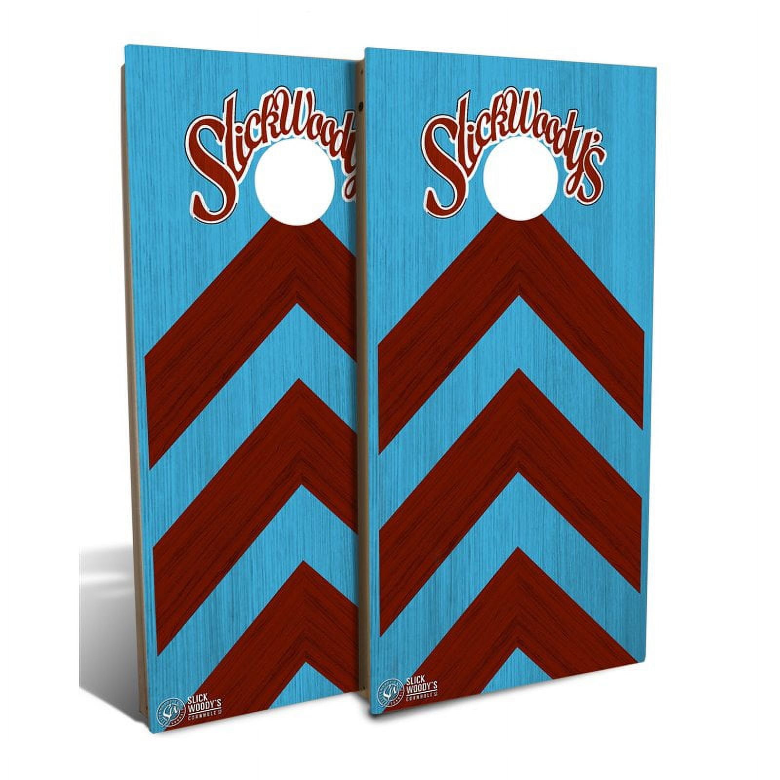 Slick Woody's Backyard Heritage Script Arrows Cornhole Board Set in Red ...