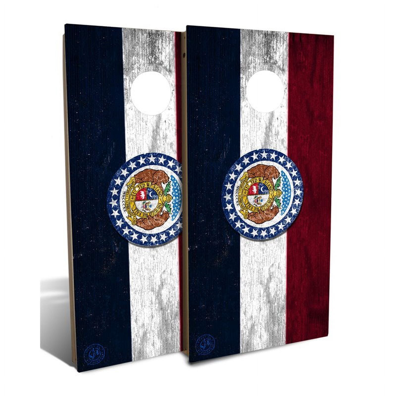 Slick Woody's Backyard Missouri State Flag Cornhole Board Set in Multi ...