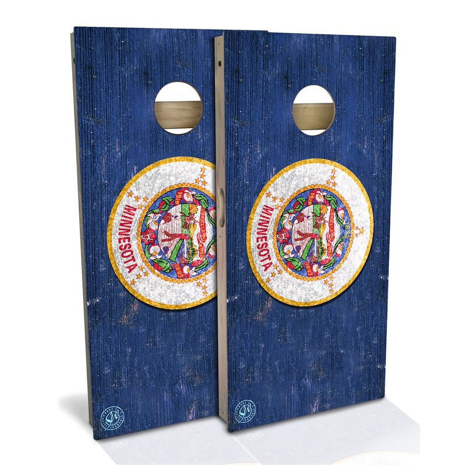 Slick Woody's Regulation Minnesota State Flag Cornhole Board Set in ...
