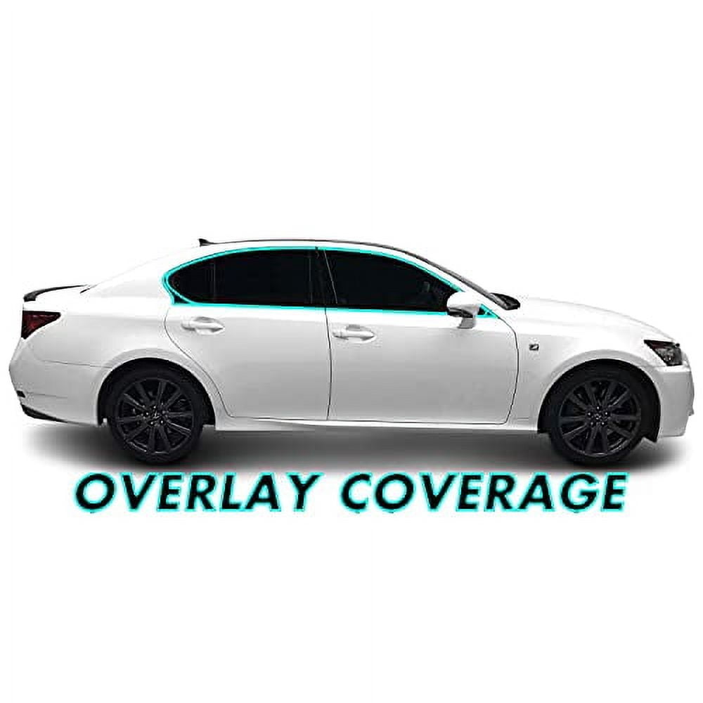 SlickMod Chrome Delete Blackout Vinyl Overlay for 2013-2020 Lexus GS ...