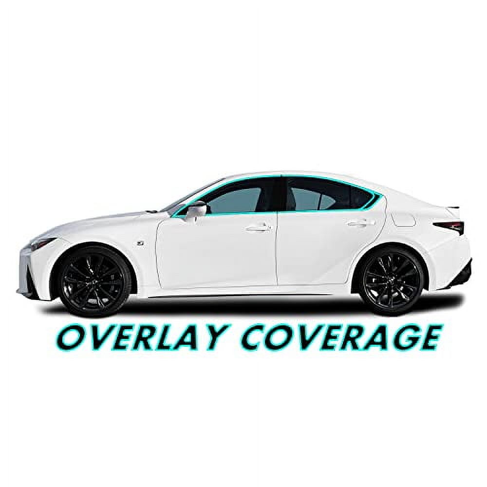 SlickMod Chrome Delete Blackout Vinyl Overlay for 2021-2022 Lexus is ...