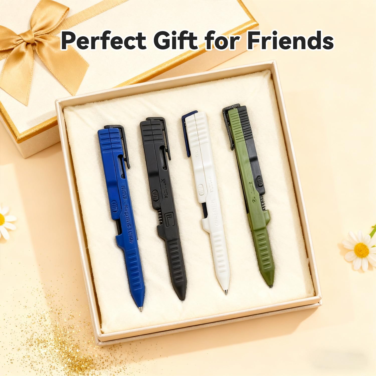 Slide Action Pens EDC, Tactical Slide Action Ballpoint Pen, 3D Printed ...