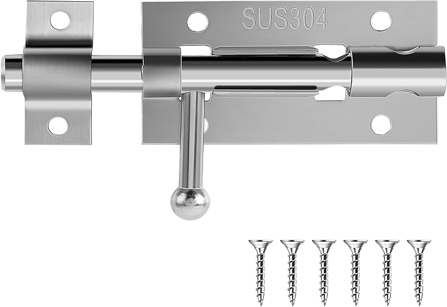 Slide Barrel Bolt Latch with Padlock Hole, Heavy Duty Barrel Gate Latch ...