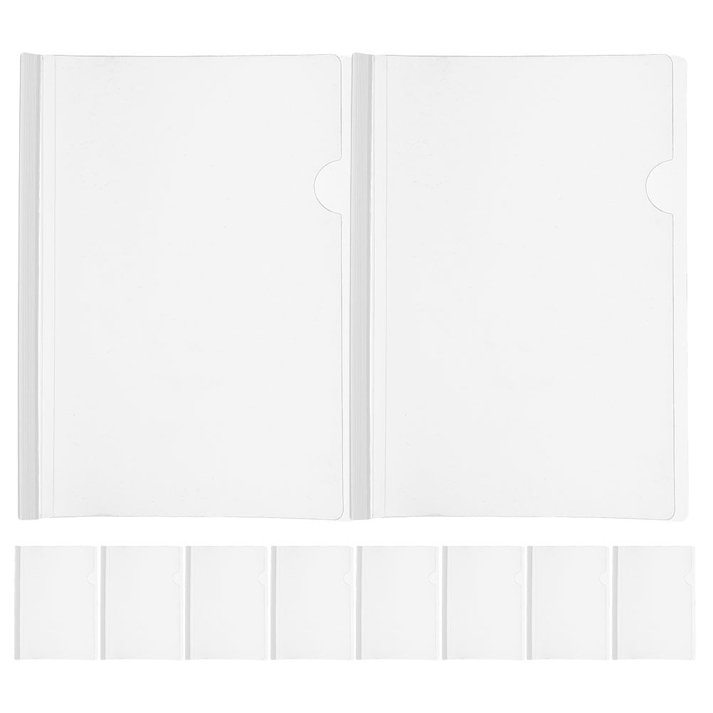 Hemoton Worgeous 10Pcs Reusable Slide Binders Bookbinding Clips Plastic ...