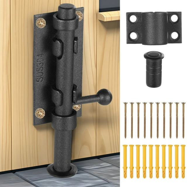 Slide Bolt Gate Latch Hardware, Heavdy-duty 304 Stainless Steel Barrel ...