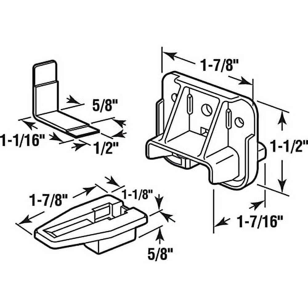 Slide-Co 223887 Drawer Track Guide and Glides – Replacement Furniture ...
