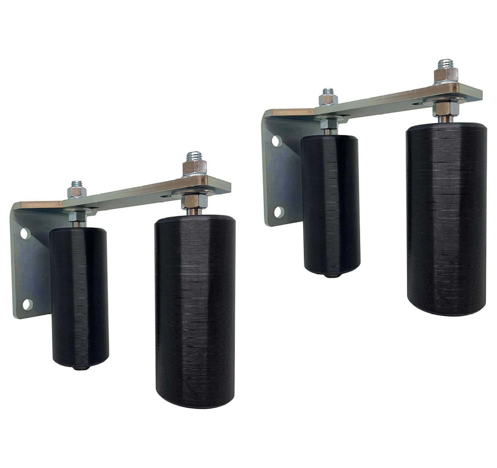 Slide Gate 6" Black L Rear Post Bracket Universal Heavy Duty Adjustable ...