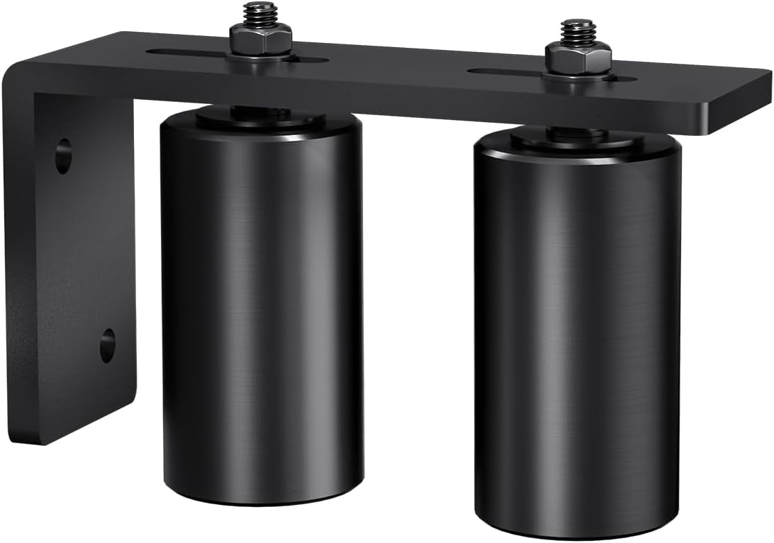 Slide Gate Guide Roller 4" Black with L Rear Post Bracket,Universal ...