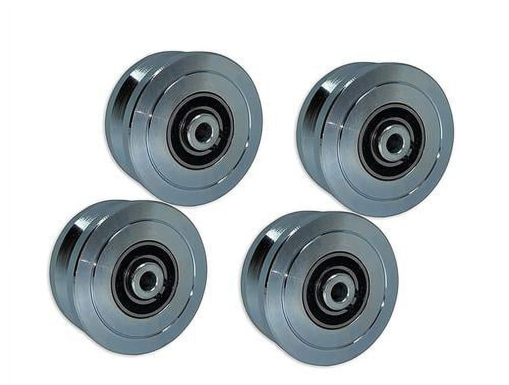 Slide Gate Wheel 6” V-Groove Solid Steel Bearing 5000lbs Capacity with ...