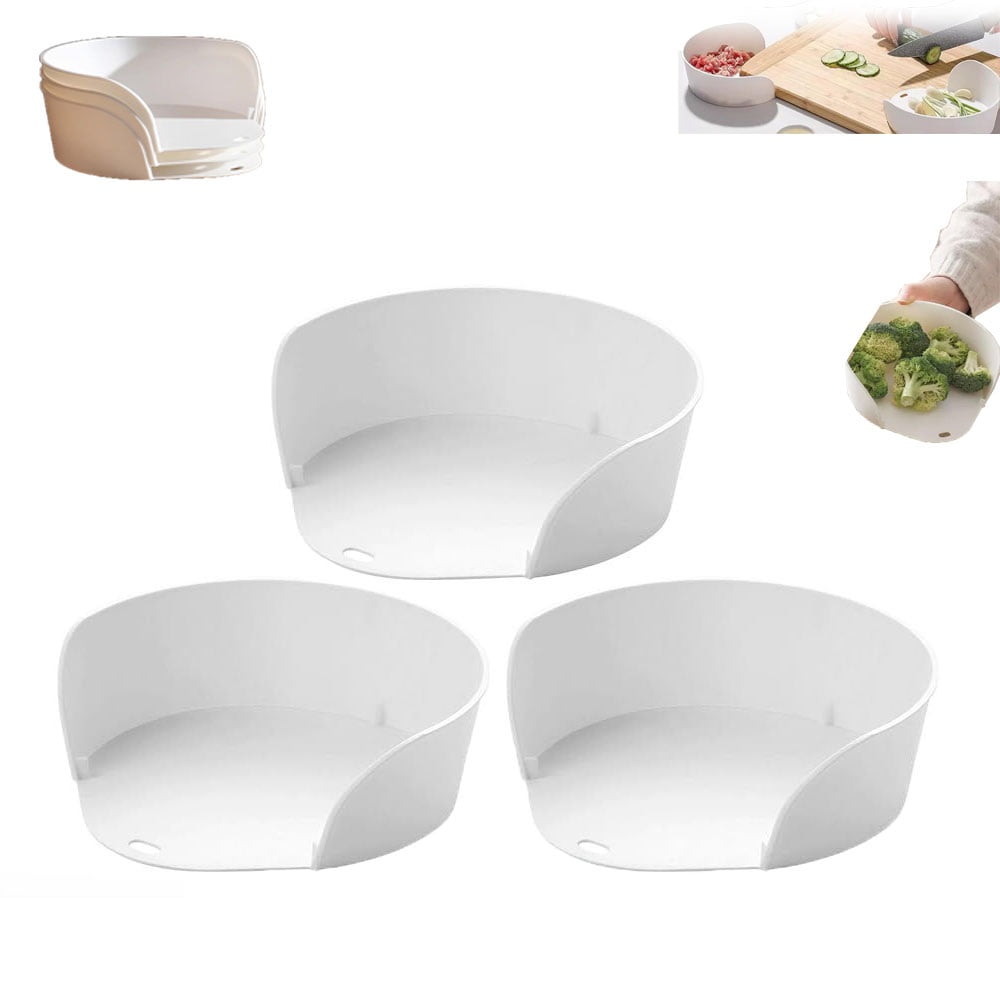 Slide-In Prep Bowls for Cutting Boards Space-Saving Ingredient Trays ...