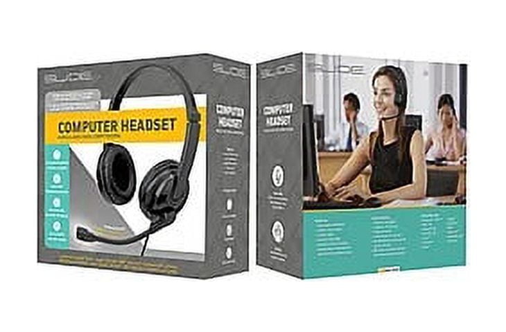 Slide Innovations 107 Headset And Mic Wired SLI-SCH107BK Color: Black ...