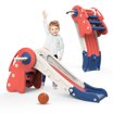 LAZY BUDDY Big Kiddie Slide, Indoor/Outdoor Large Backyard Toy ...