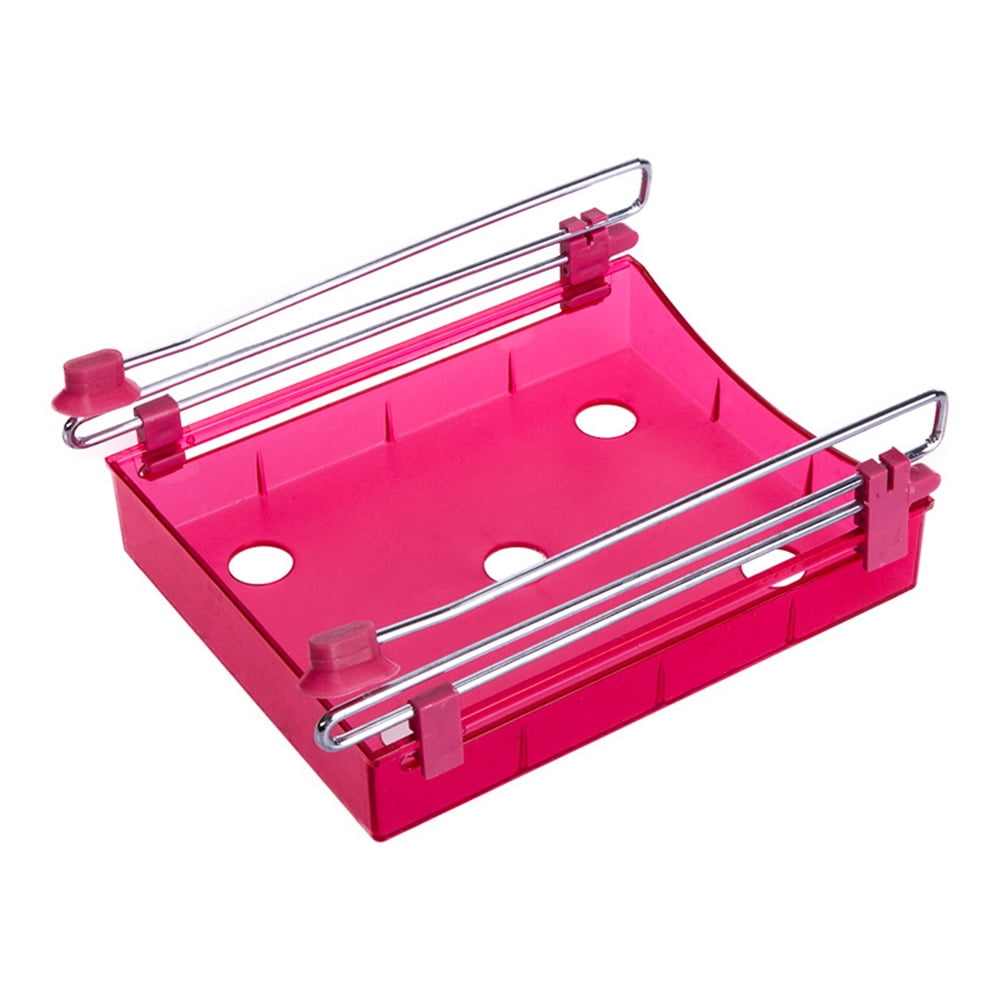 Slide Kitchen Fridge Freezer Space Saver Organizer Storage Rack Holder ...
