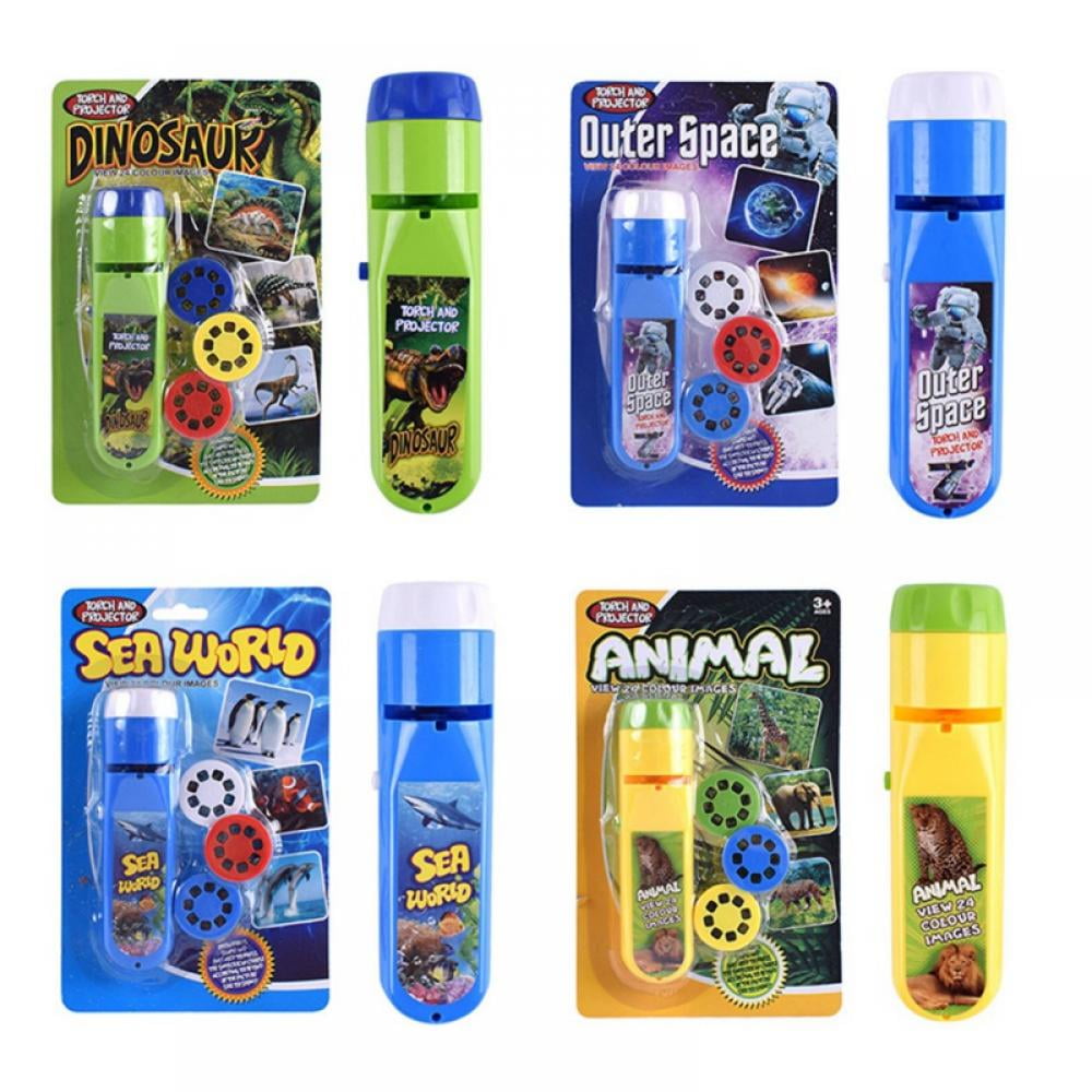 Educational Toy Slide Projector Torch for Kids, Battery Powered ...
