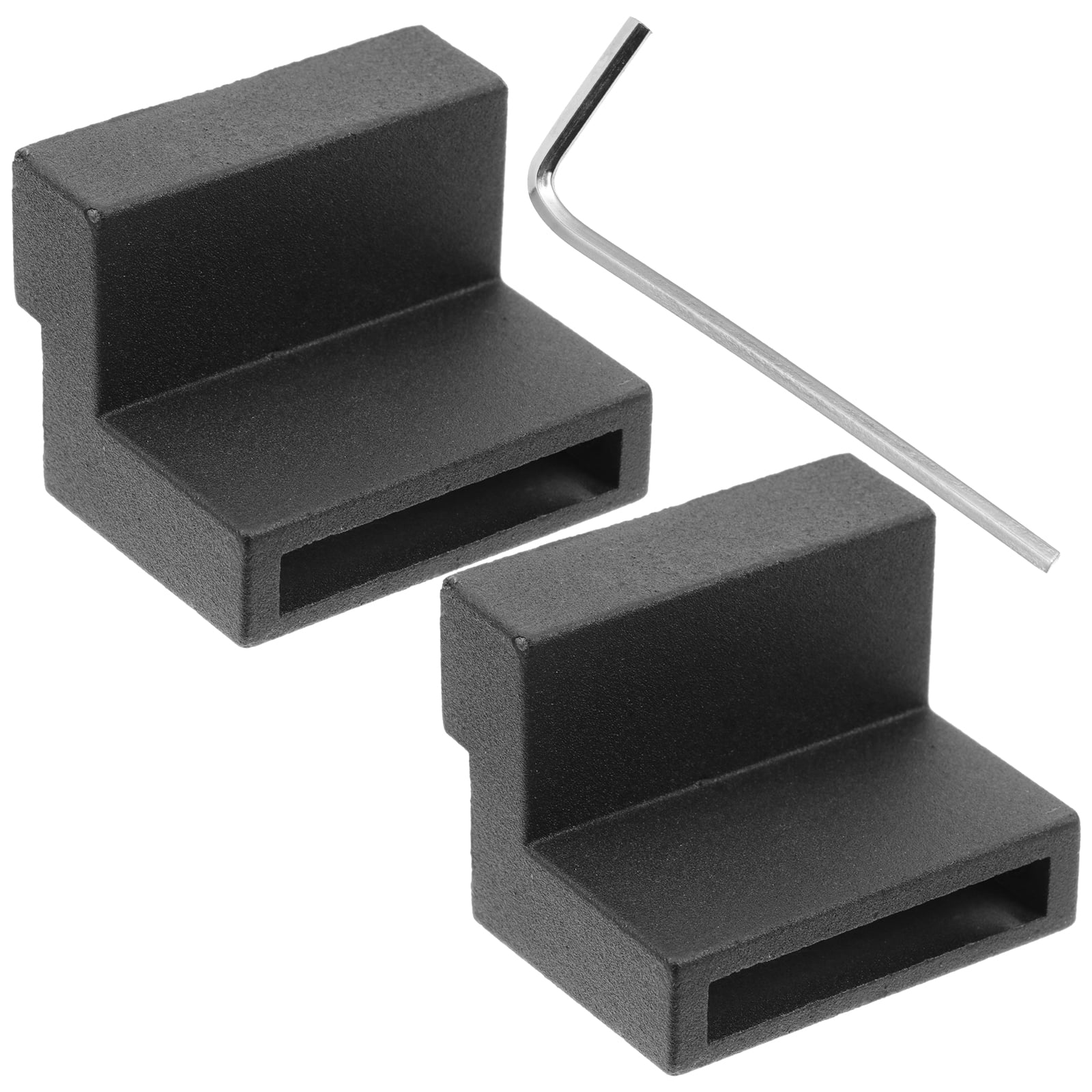 Slide Rail Door Stoppers Garage Screen Barn Gate Lock Sliding Black ...