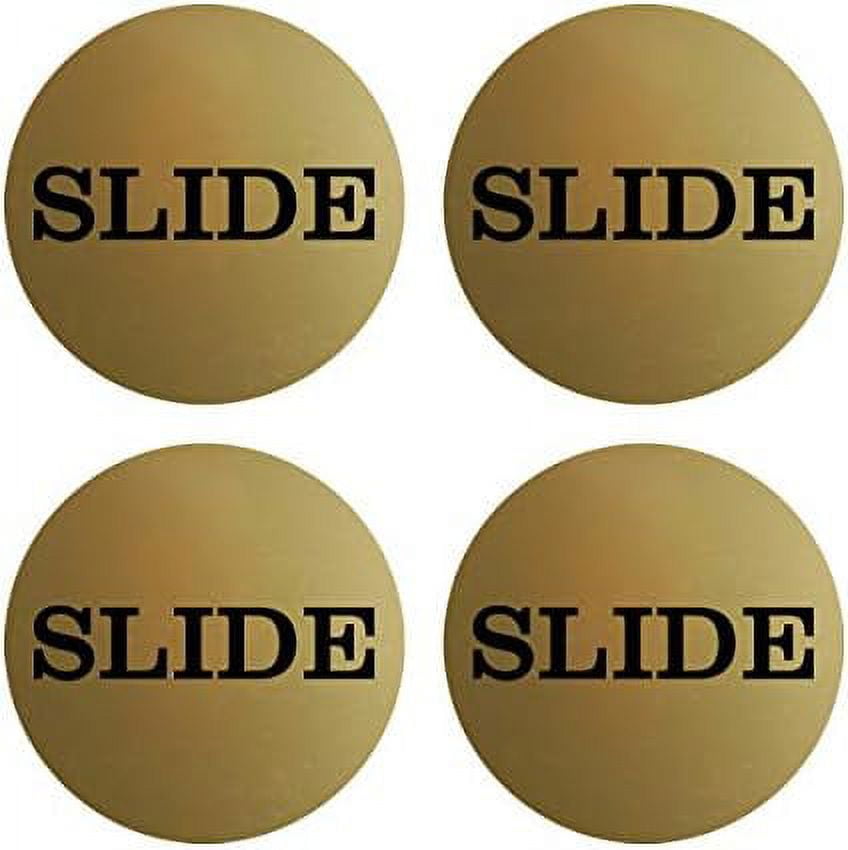 Slide Round Door Sign 2-3/4" Disc (Brushed Gold) - Walmart.com