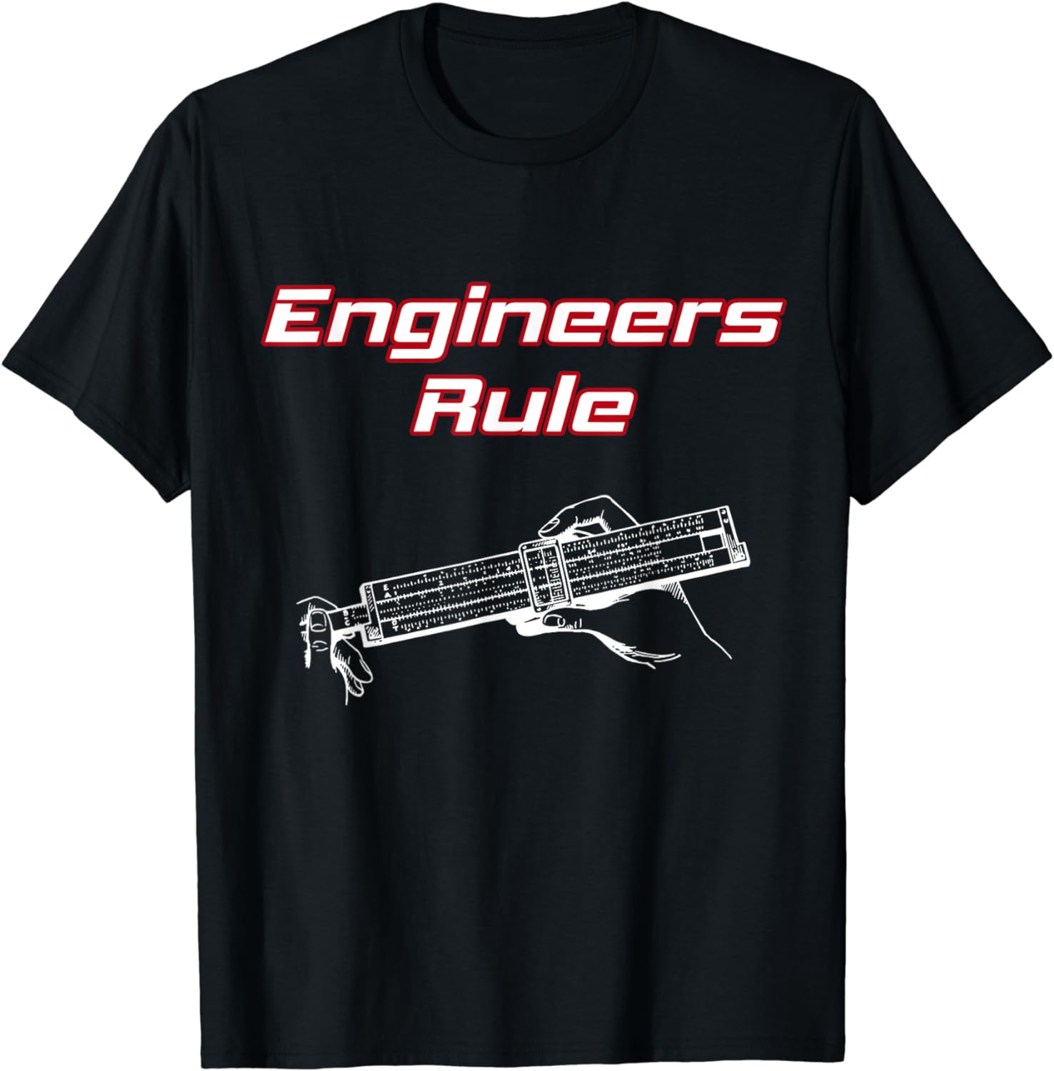 Slide Rule, Engineers Rule Vintage Old School T-Shirt - Walmart.com