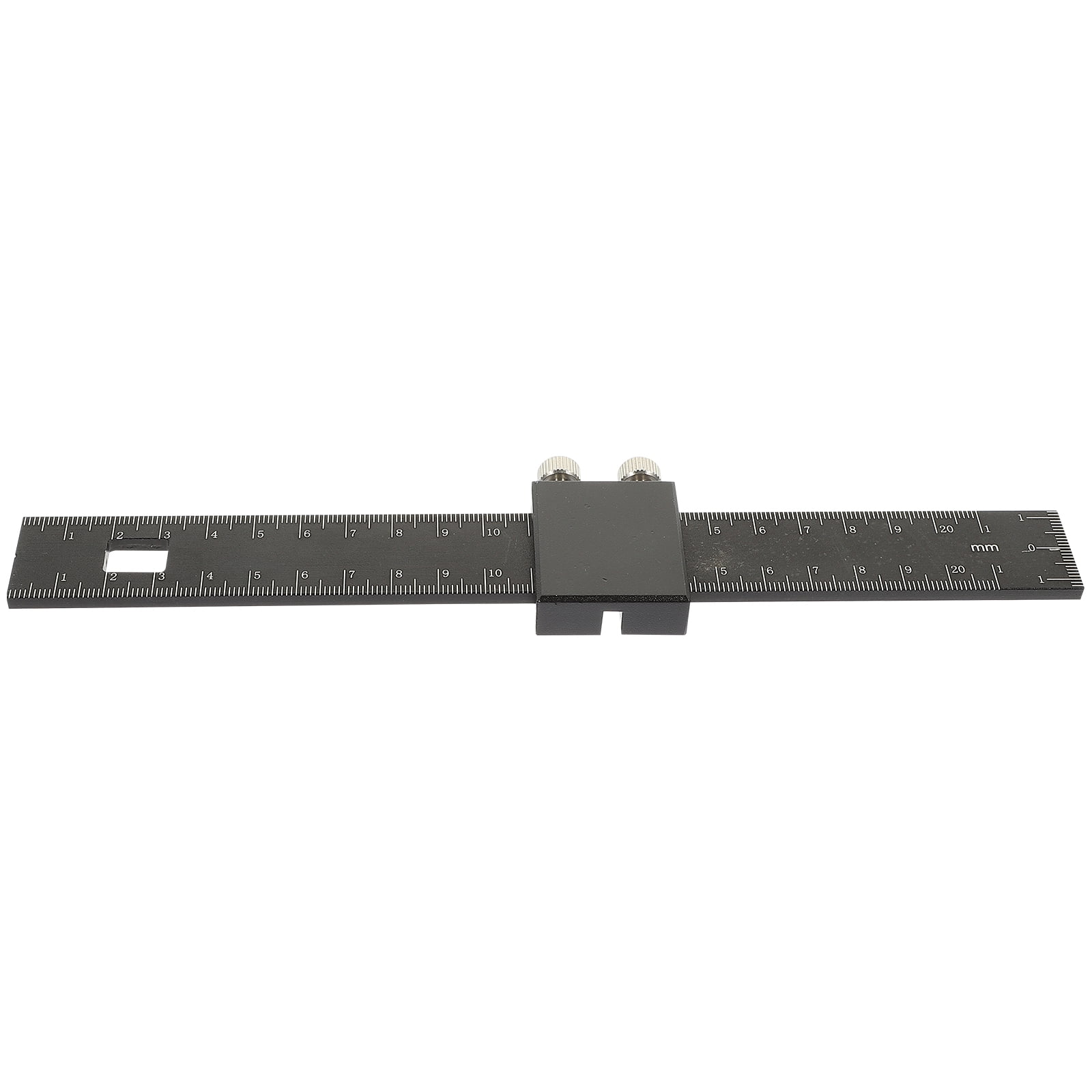 ifundom Scribing Ruler Measuring Ruler For Carpentry Metal Black 1Pcs ...