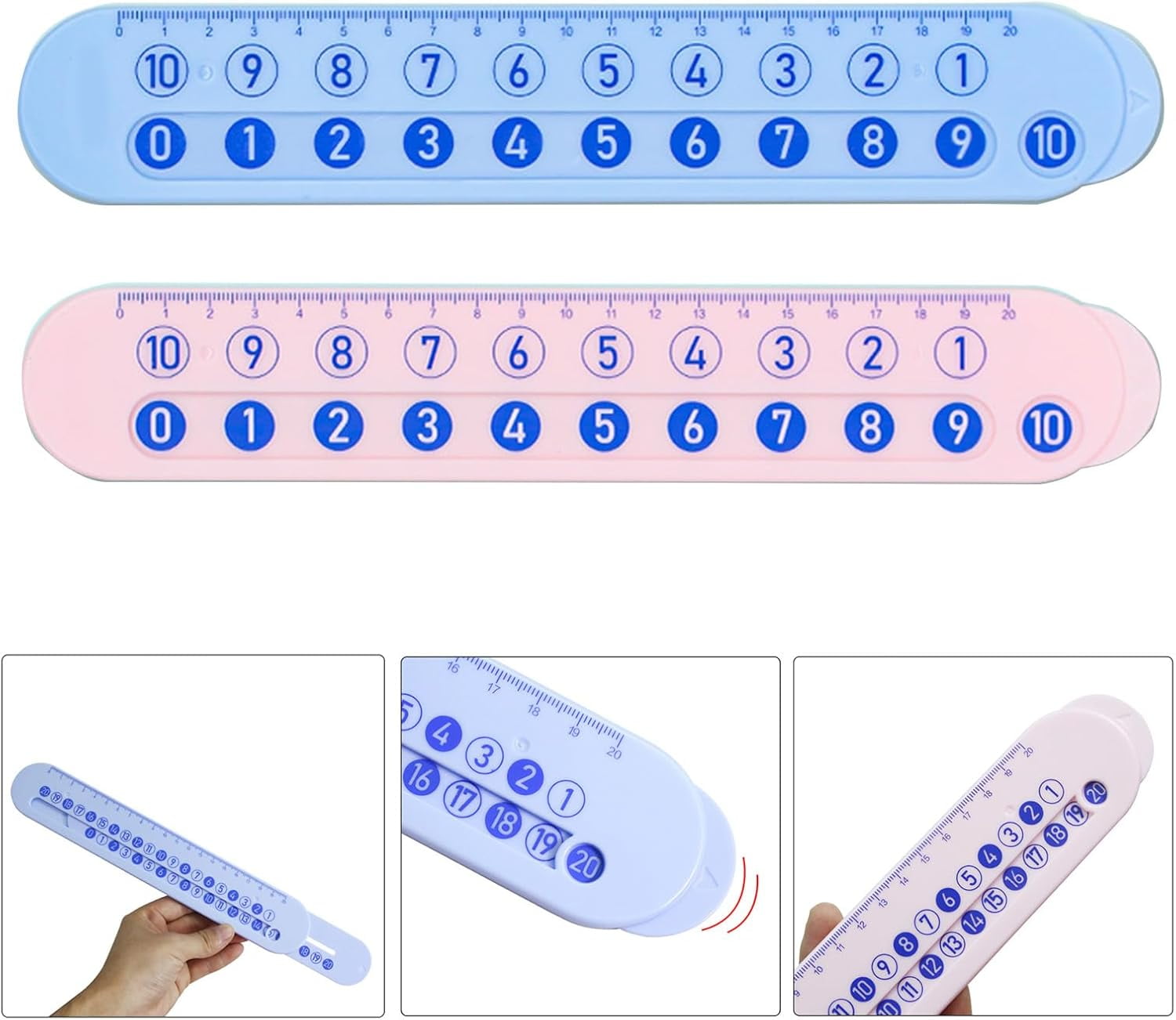 Slide Ruler For Mathematics Kid Digital Ruler Number Ruler Math ...