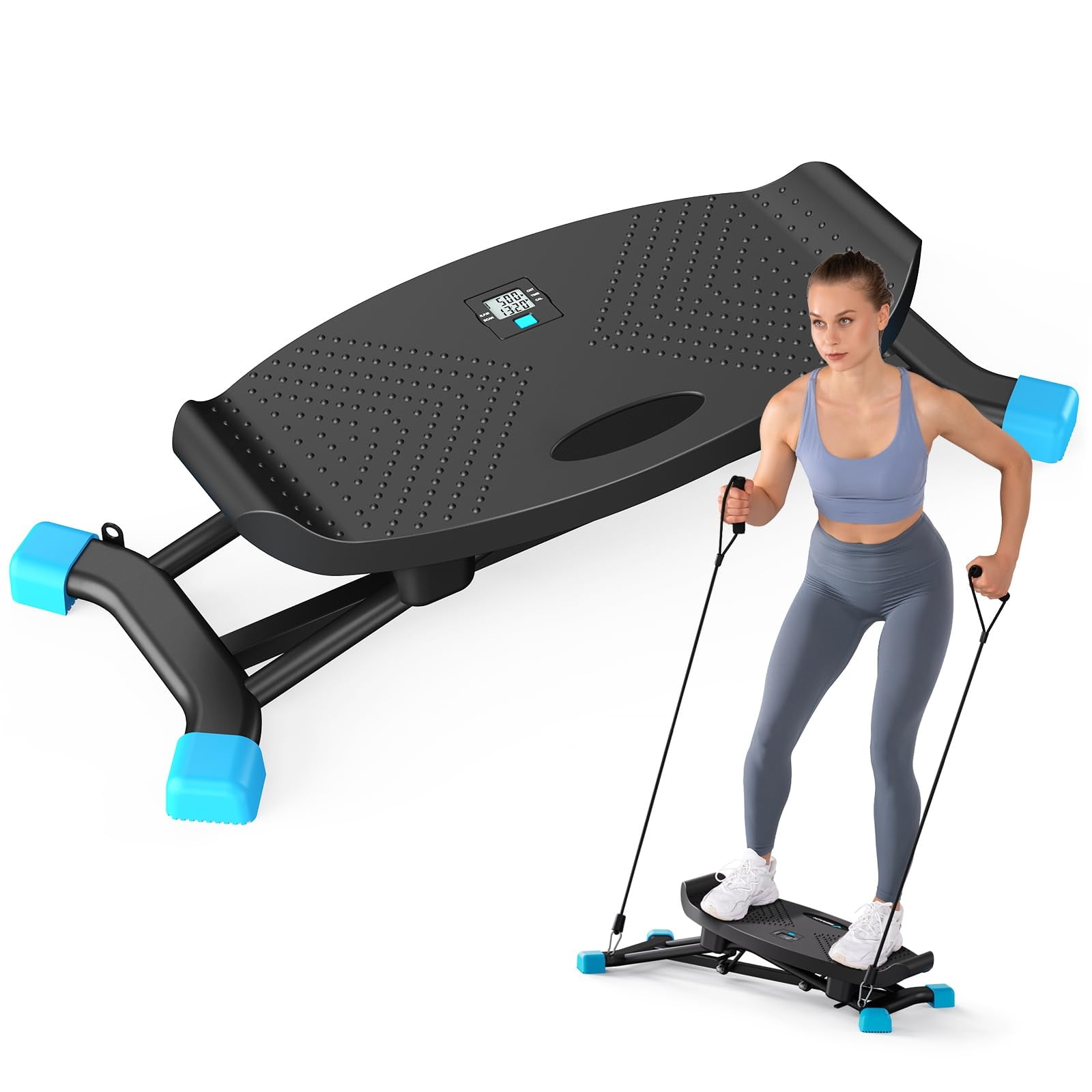 Slide Stepper for Exercise, Simulate Skiing Posture with 300LBS ...