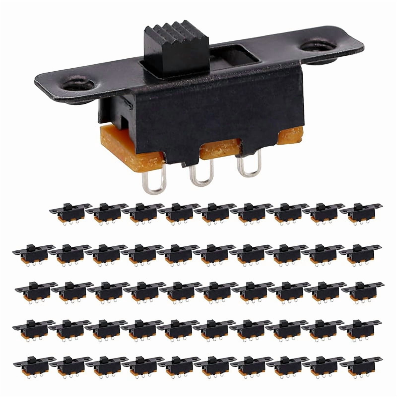 Slide Switch Panel Mount 3 Solder Lug Pin on/Off 2 Position 50Pcs ...