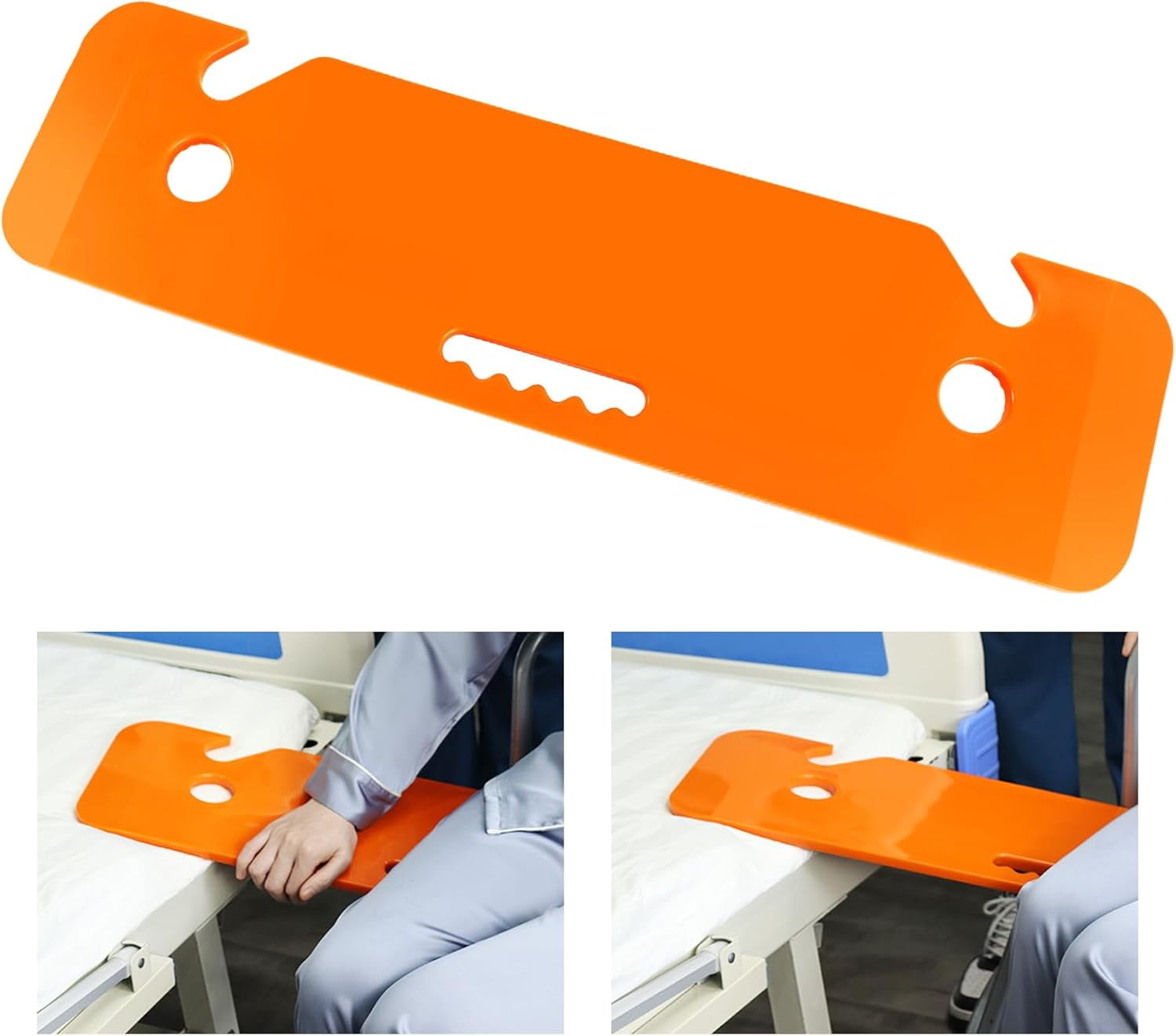 Slide Transfer Board with Two Hand Cutouts, Seniors Transfer from ...